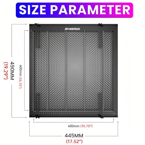 ATOMSTACK F2 Honeycomb Working Table for Laser Cutting, 400 * 400mm(15.75 * 15.75") Laser Bed ...