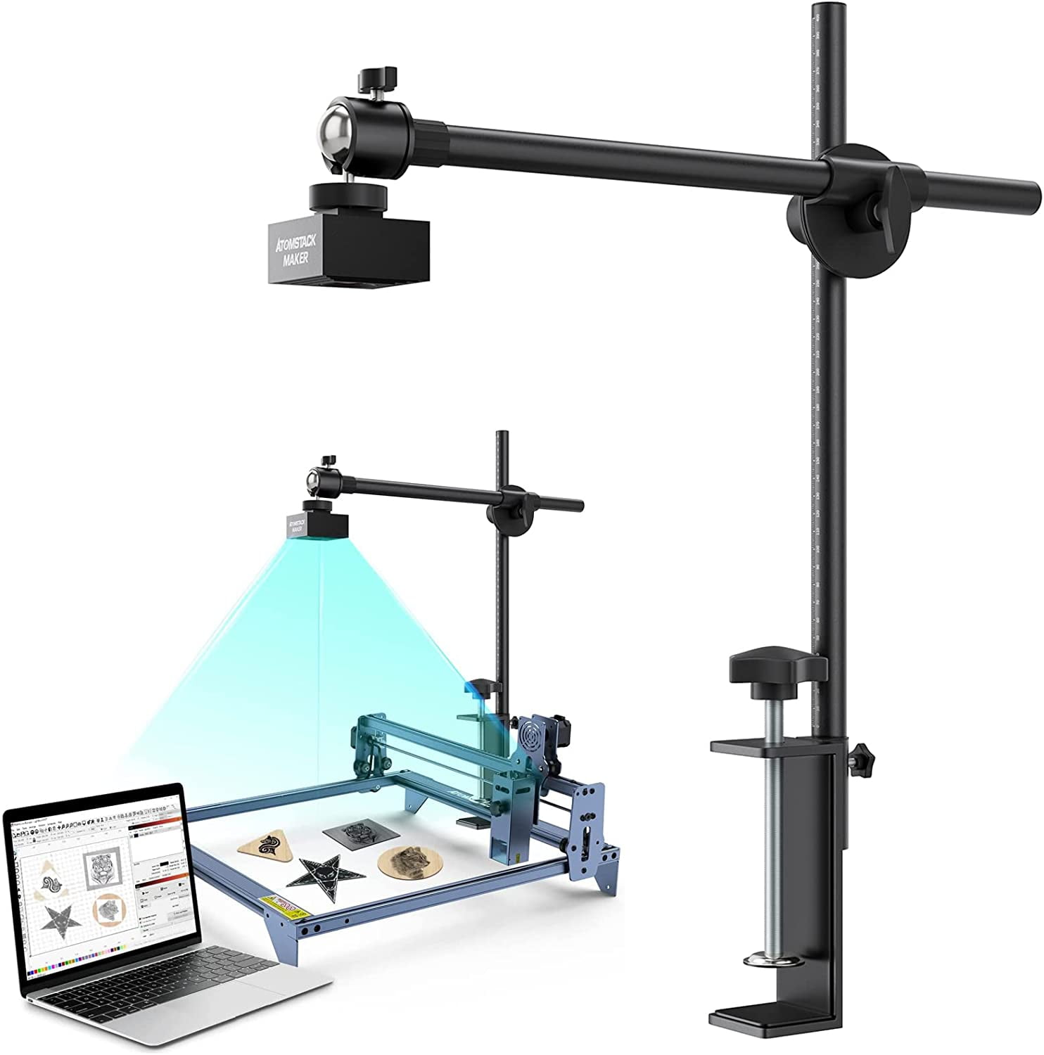 ATOMSTACK Maker AC1 Camera for Laser Engraver, 5MP Pixel HD Industrial ...