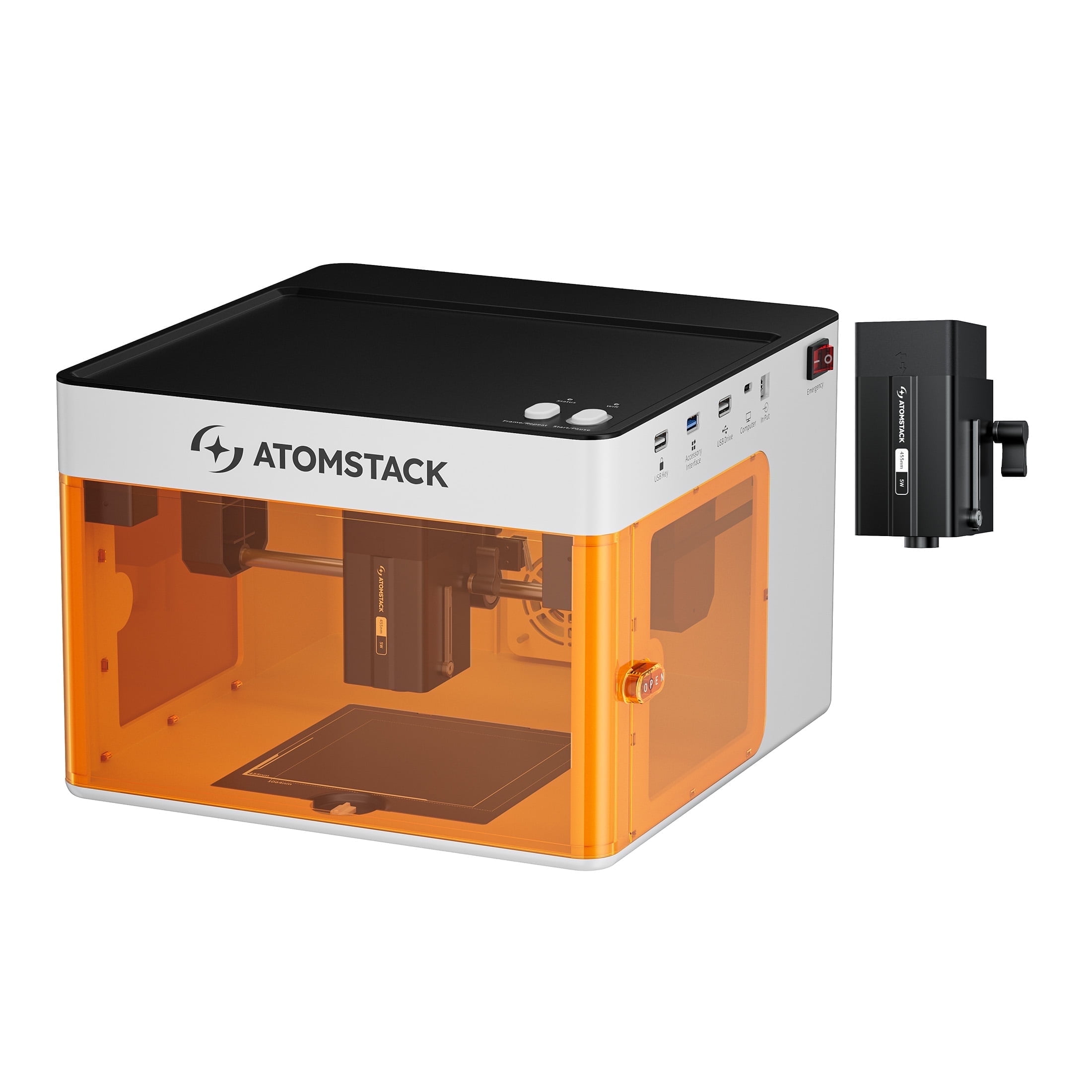 ATOMSTACK P1 Enclosed Unibody DIY Laser Engraving Machine, 5W Diode ...