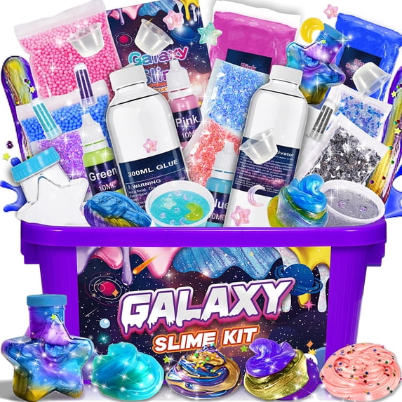 ATOPDREAM Slime Making Kit for Girls, DIY Slime Kits 5 6 7 8 9 10 Years ...