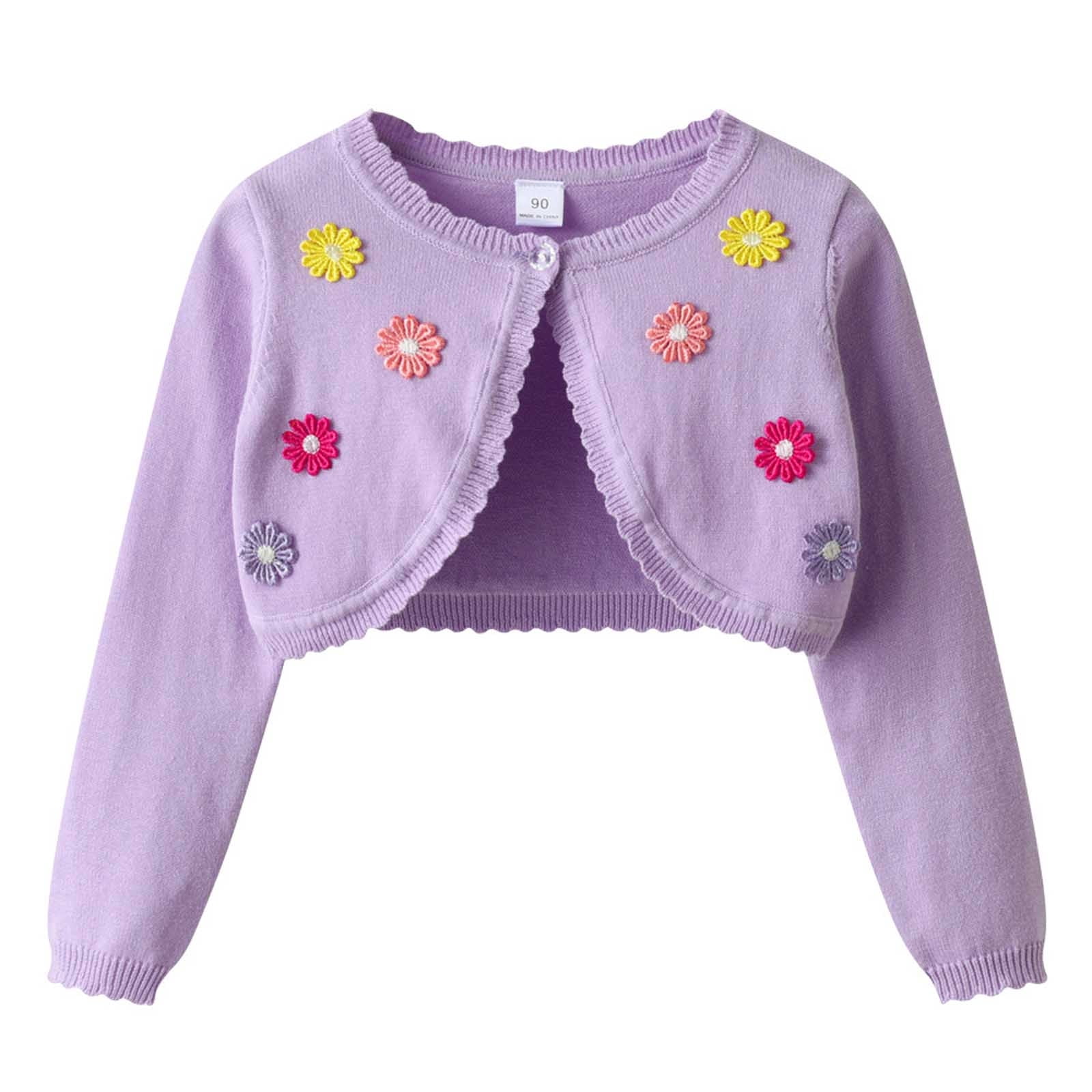 ATORRE Girls Cardigan Sweater 2026 Fall Toddler Kids Cute Floral Long ...