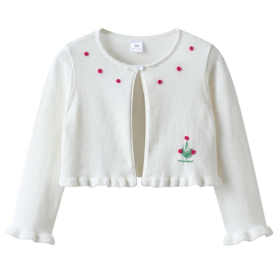 ATORRE Kid Girls Bolero Shrug Fall 2026 Baby Girl Cute Embroidered ...