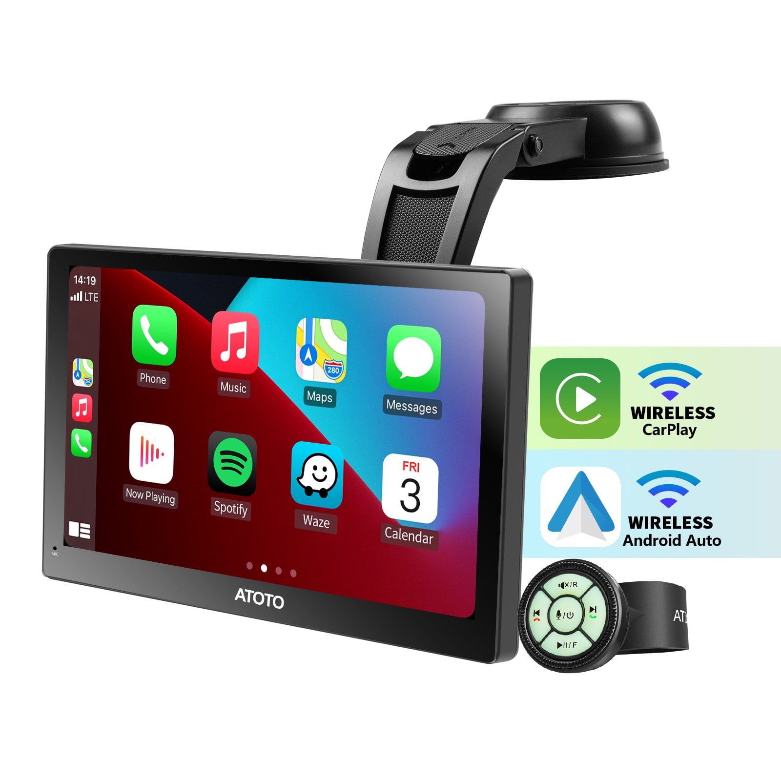 ATOTO 7inch QLED Touchscreen P8 Car Stereo with Remote Control,Wireless ...