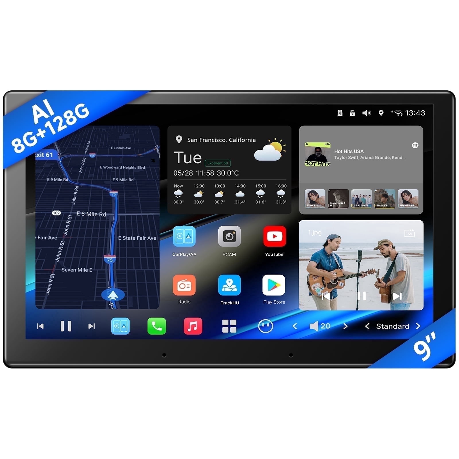 ATOTO 9inch Double Din Car Radio 9in Android Head Unit Car Redio,Dual ...