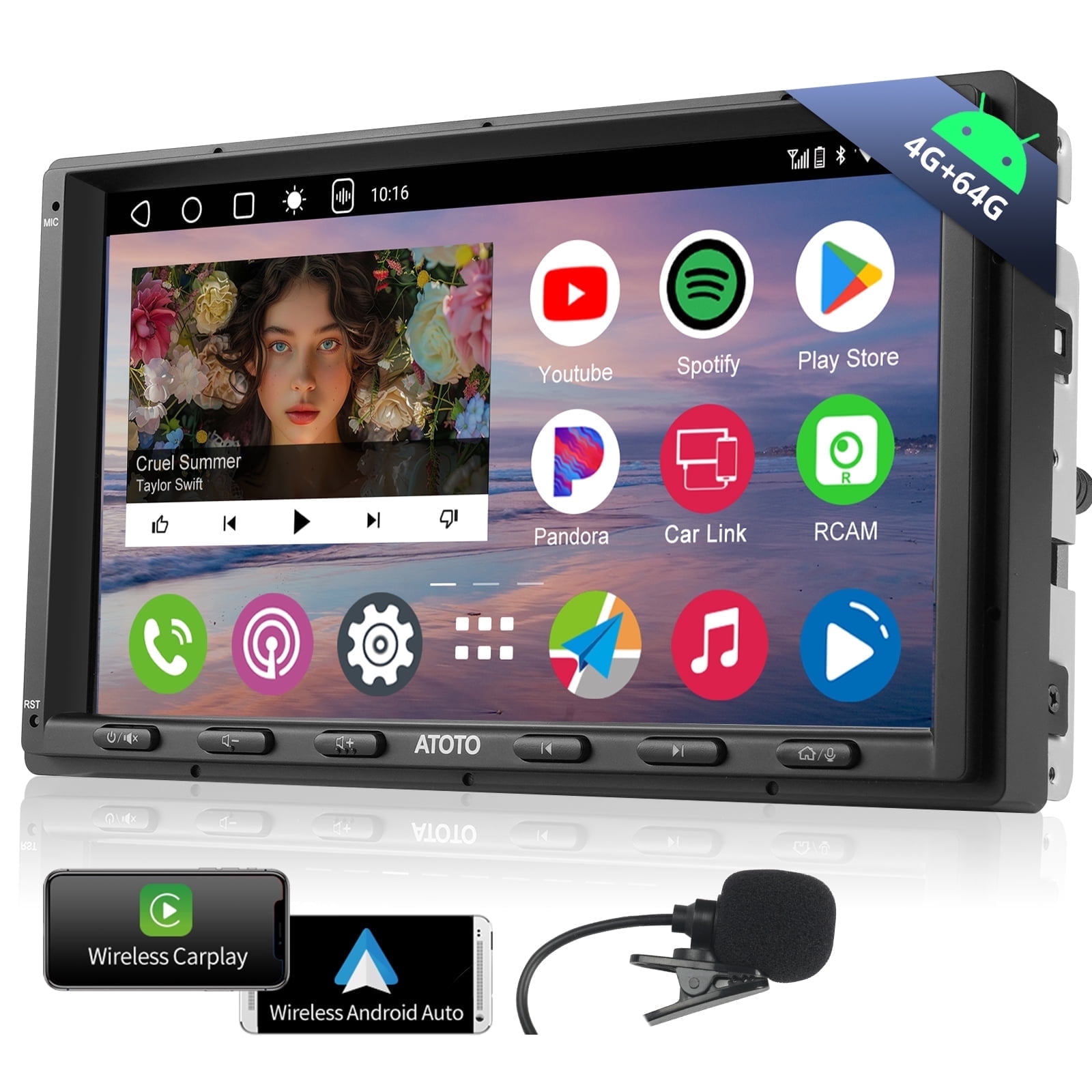 ATOTO 7 inch Car Stereo Double Din Car Stereo with ChatGPT, Wireless ...