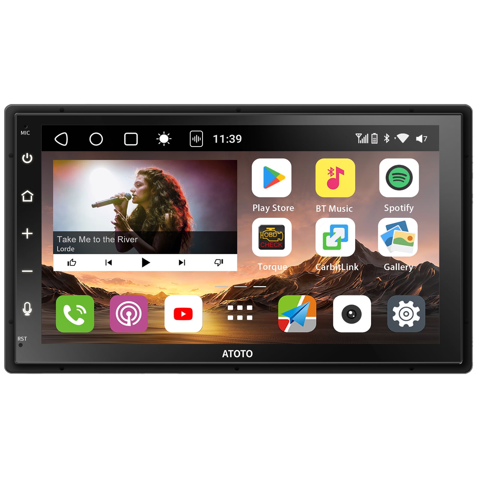 ATOTO S8 MS Android Double Din Car Stereo, 7 inch Touchscreen, Wireless CarPlay, GPS Navigation ...