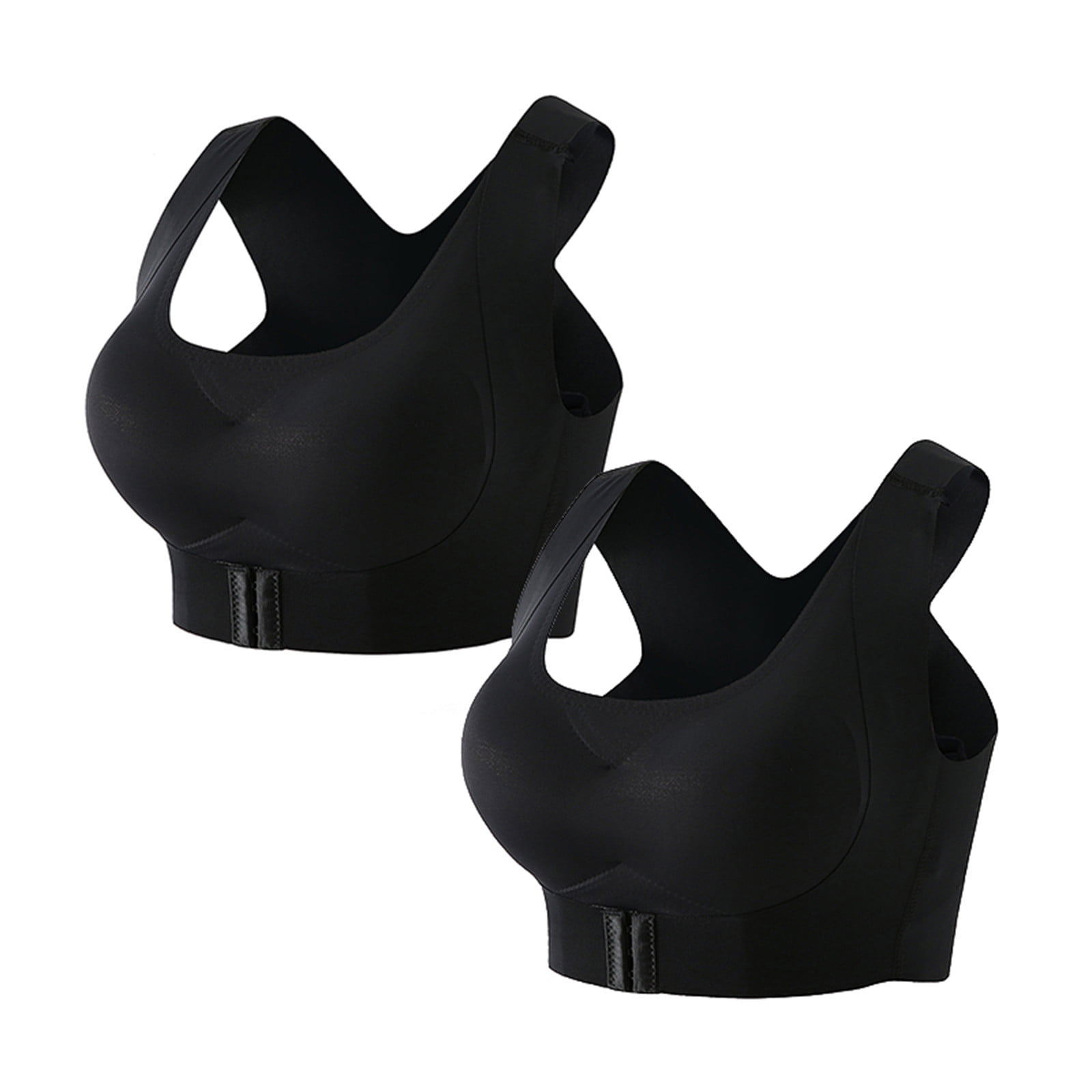 ATOYSOY 2Pc Padded Everyday Bra Wireless Racerback Breathable Push Up ...