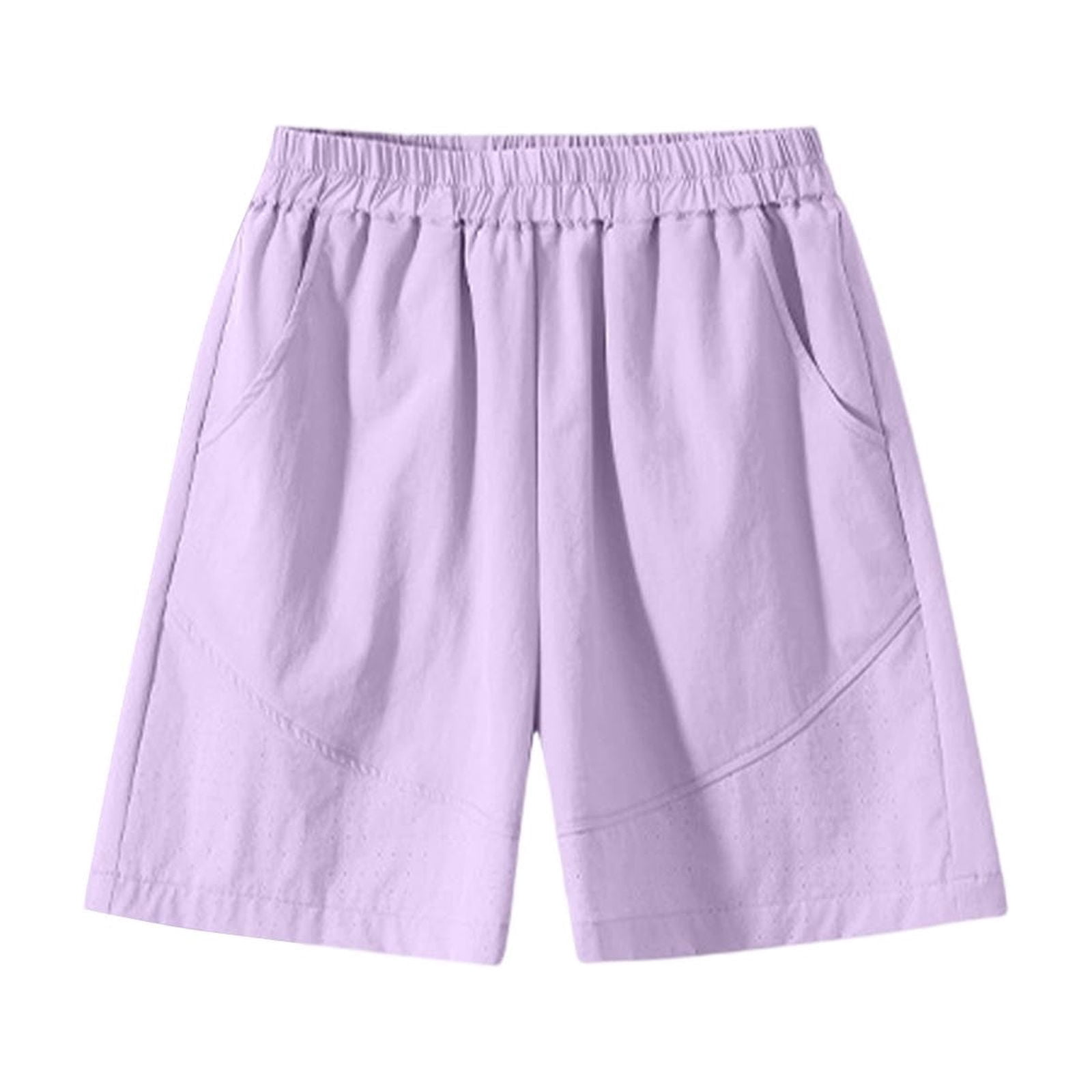 ATOYSOY Big Boys Girls Casual Shorts Elastic Waist Lightweight Fabric ...