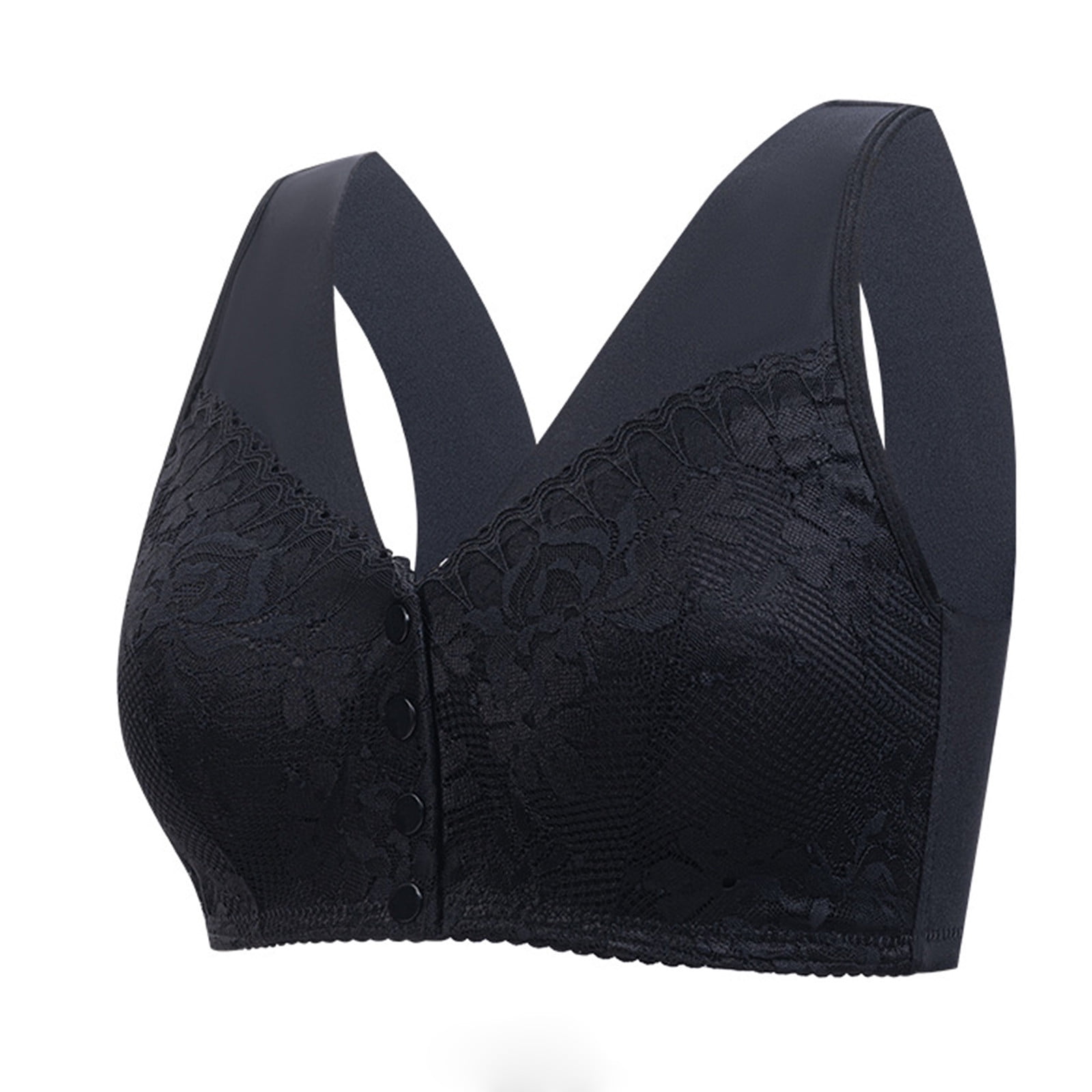ATOYSOY Bras for Older Women Front Closure,Lace Underwire Bra for Women ...