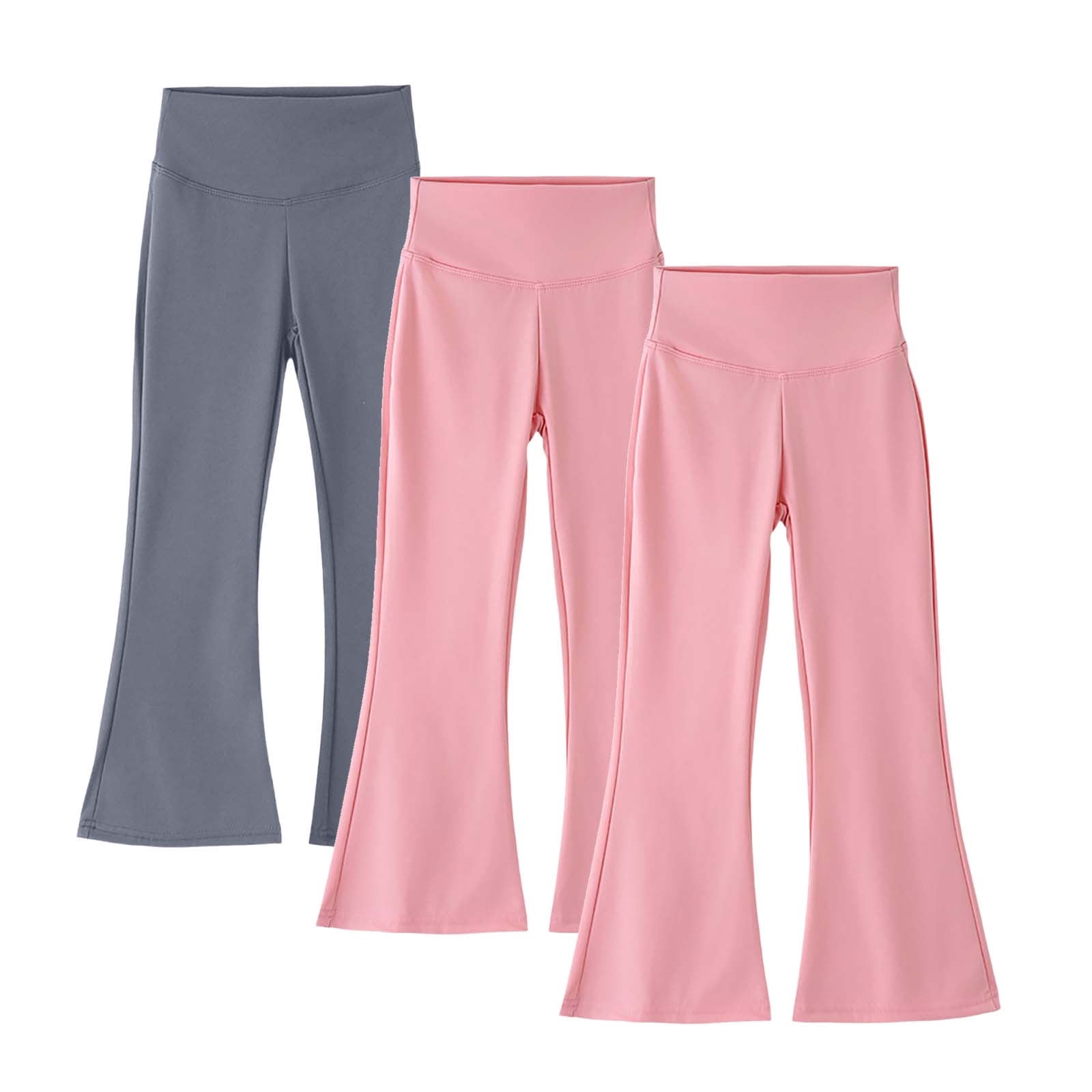 ATOYSOY Comfortable Kids Girls Casual High Waist Flare Trousers Set ...