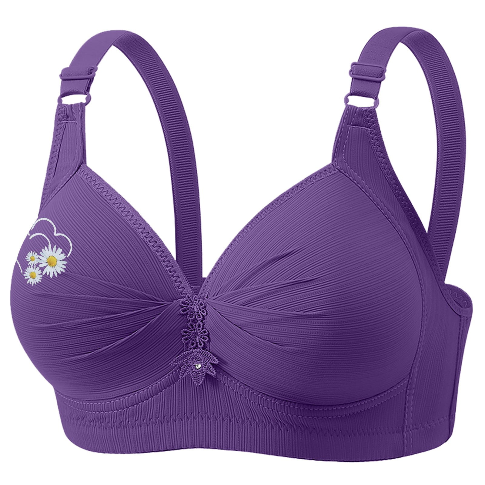 ATOYSOY Comfortable Wireless Everyday Bras for Women Push Up Sport Bras ...