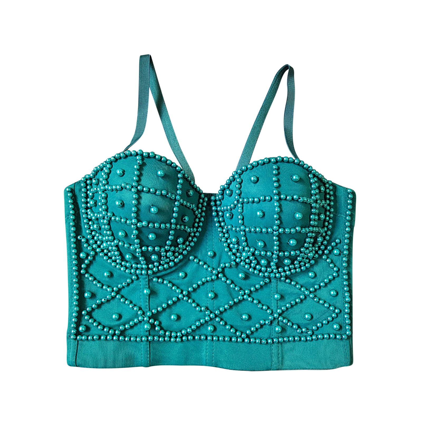 ATOYSOY Corset Shapewear Underwired Shiny Sequins Breathable Push Up ...