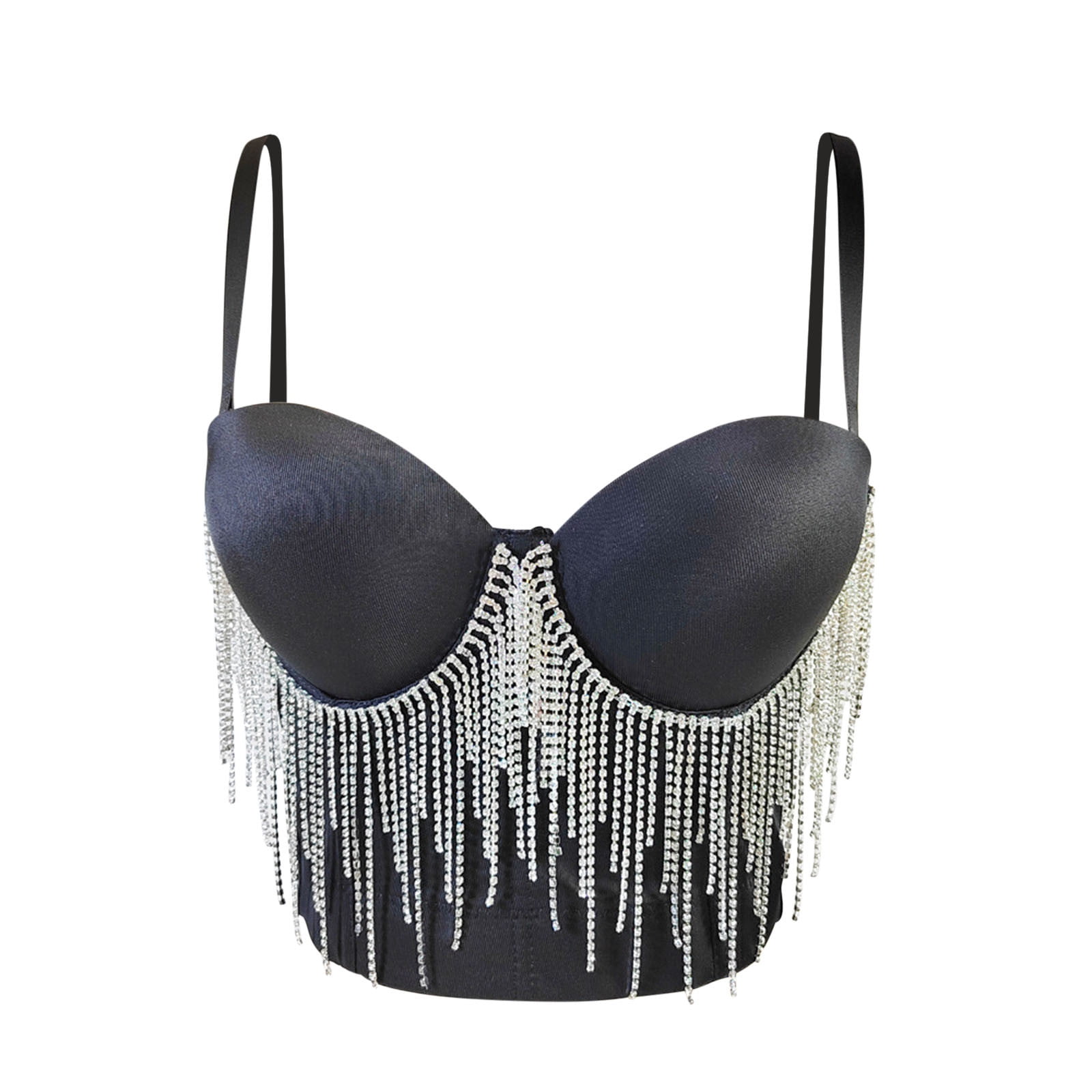 ATOYSOY Corset Shapewear Underwired Tassels Breathable Push Up ...