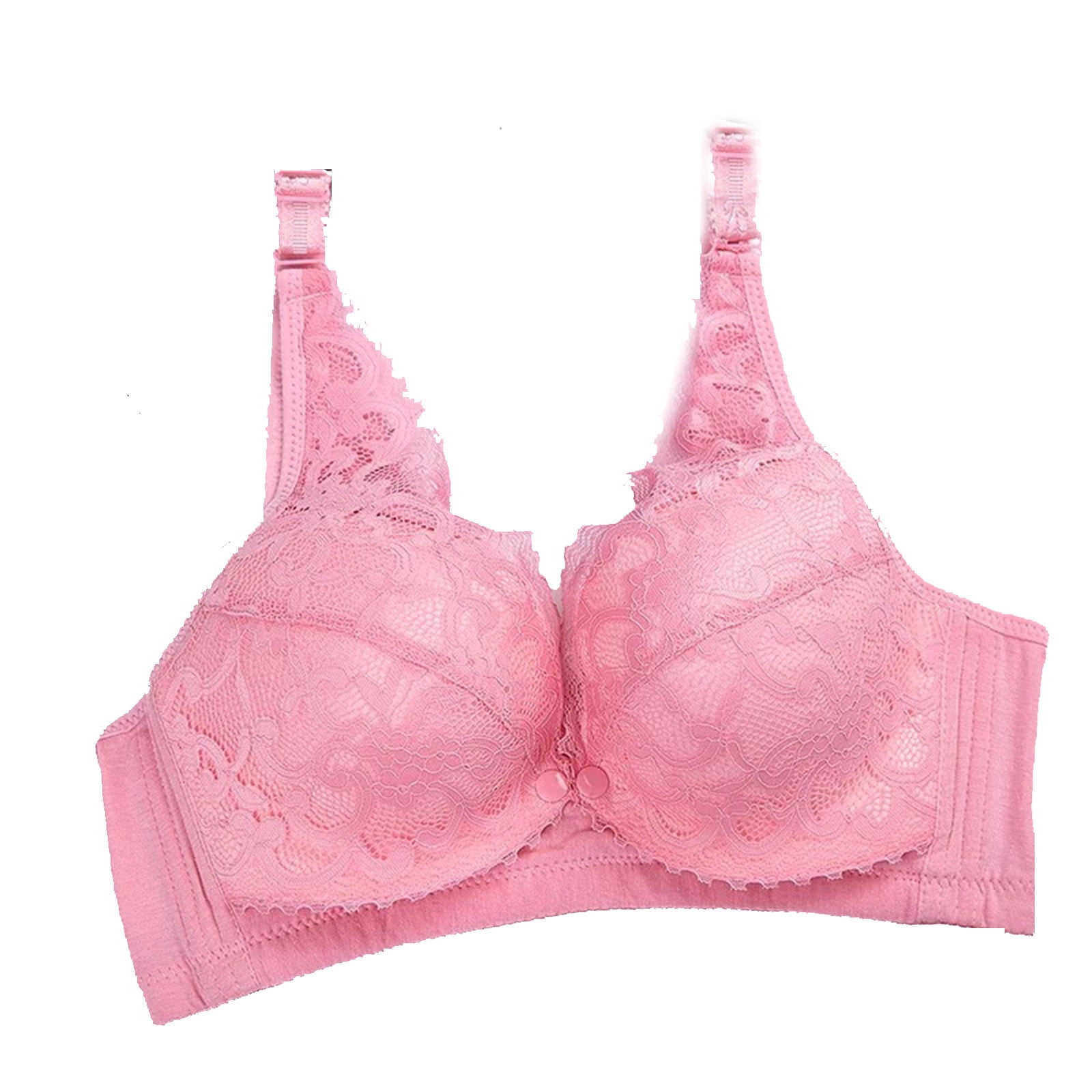 ATOYSOY Everyday Bra Wireless Nursing Front Closure Button Breathable ...