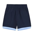 ATOYSOY Kids Elastic Waist Casual Shorts Boys Color Contrast Rolled Hem ...
