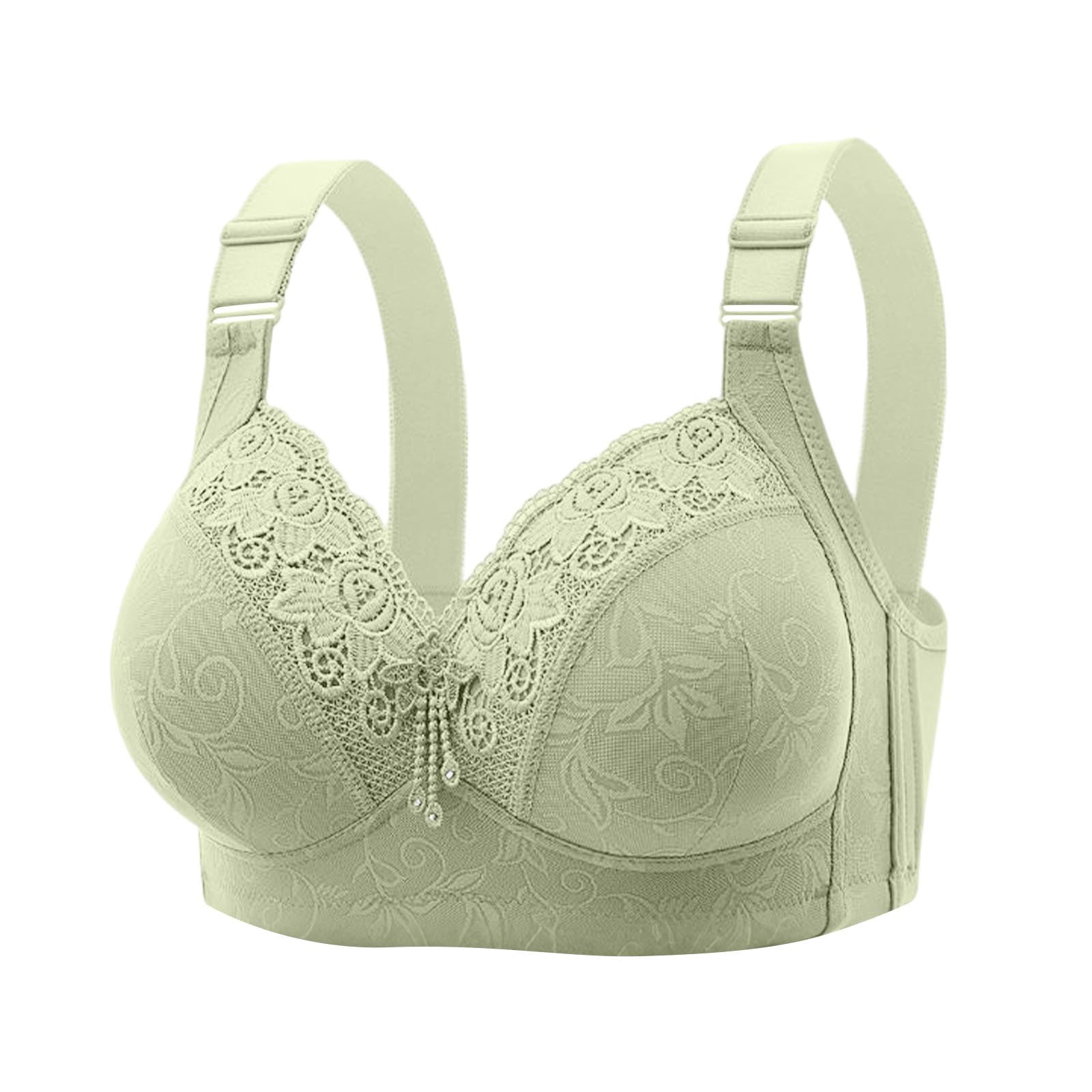 ATOYSOY Lace Textured mesh Bras For Women V Neck With Underwire Solid ...