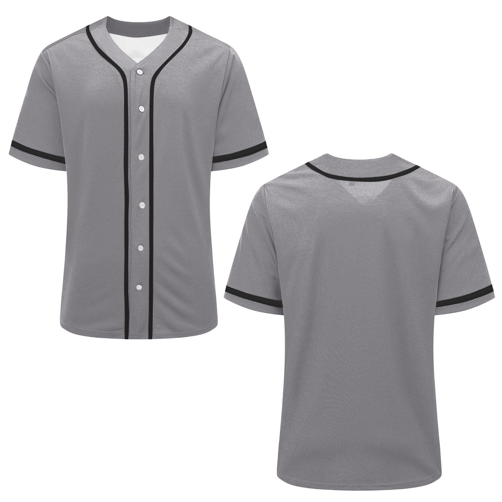 ATOYSOY Ladies Trimmed Full Placket Baseball Tops Short Sleeve Open ...