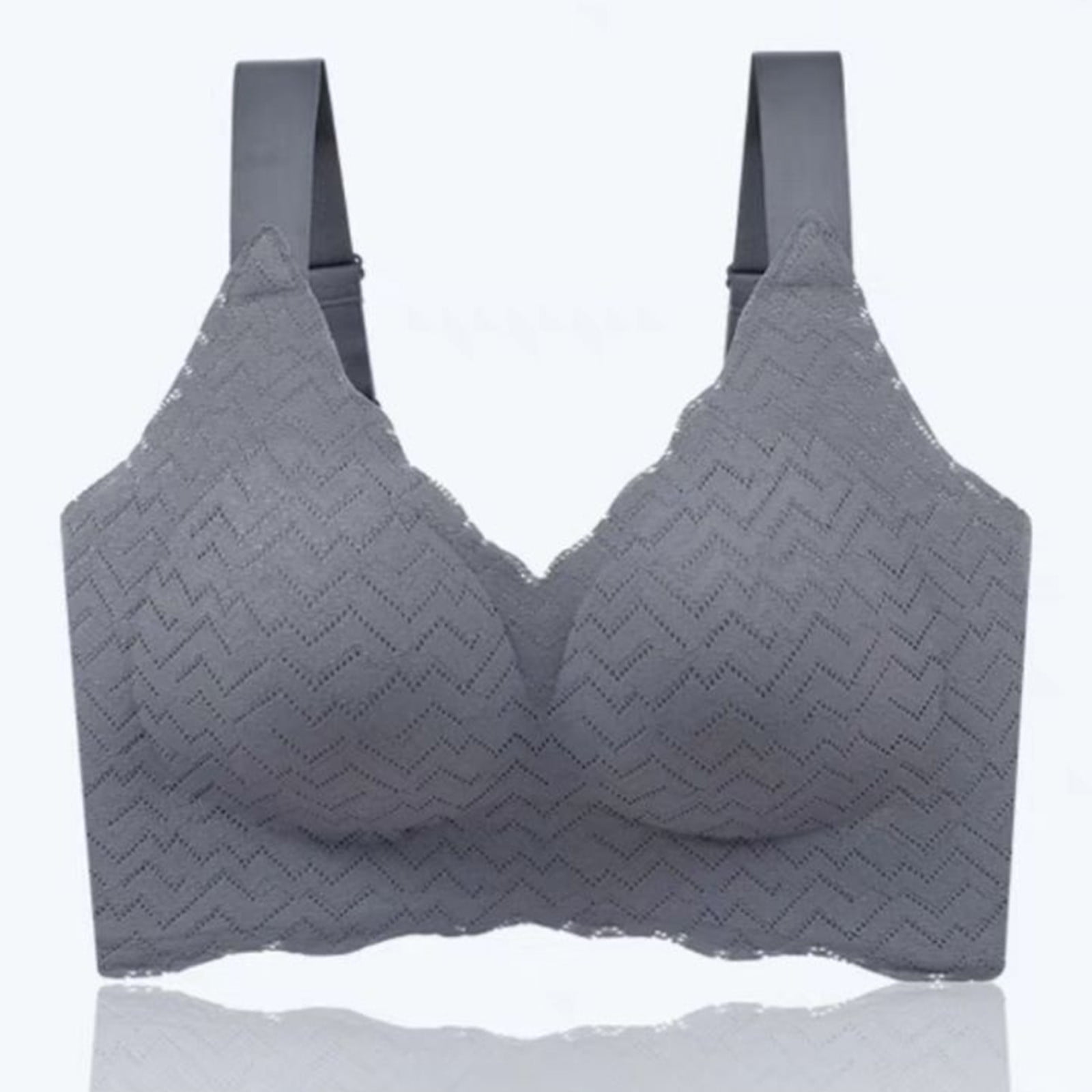 ATOYSOY Plus Size Everyday Bra Wireless Sports Running Breathable Push Up Underwear Workout Thin ...