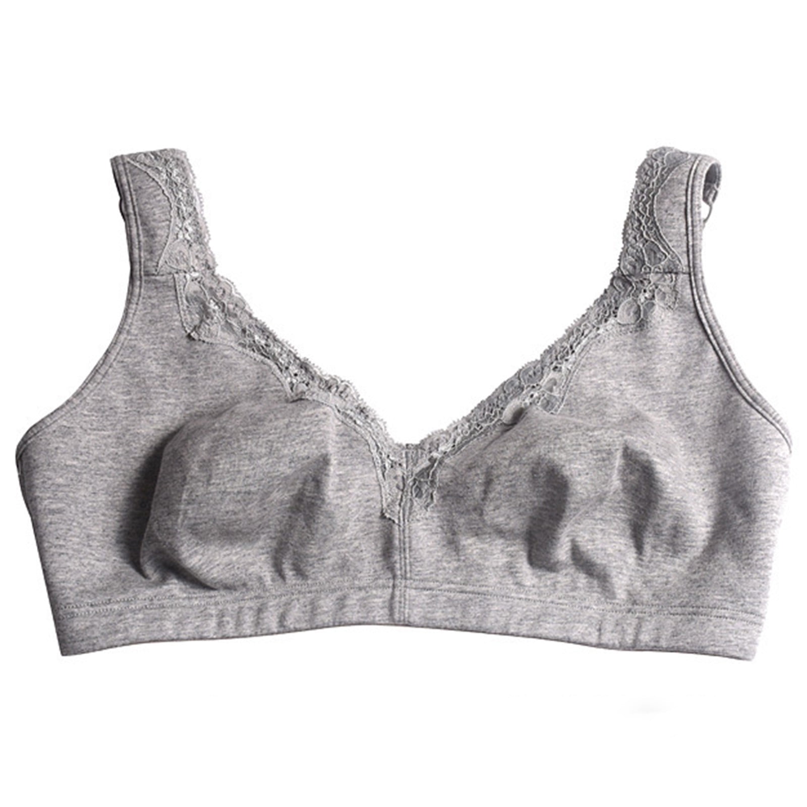 ATOYSOY Plus Size Lace Everyday Bra Push Up Underwear Wirefree Workout ...
