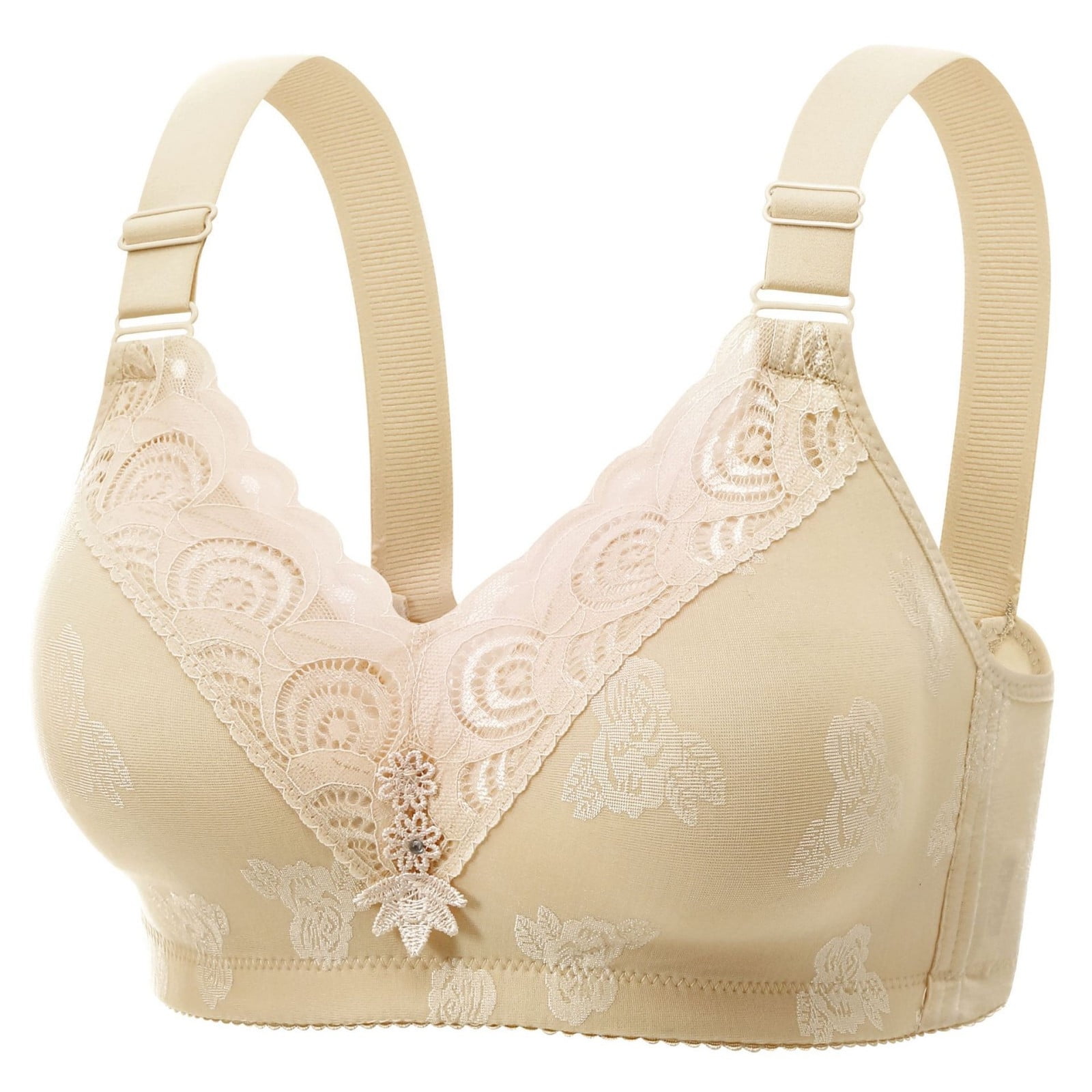 ATOYSOY Push Up Bras for Women Supportive Lace Bralette Comfy Everyday ...