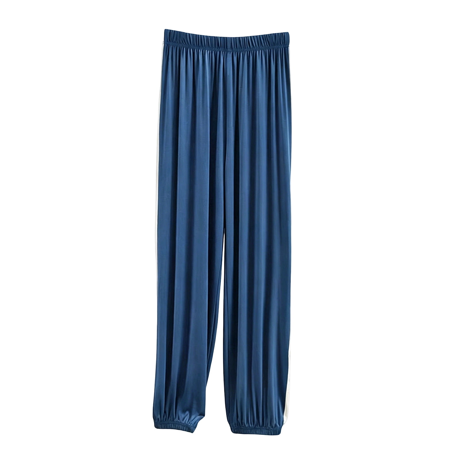 ATOYSOY Side Stripe Elastic Waist Joggers For Women Solid Color Casual ...