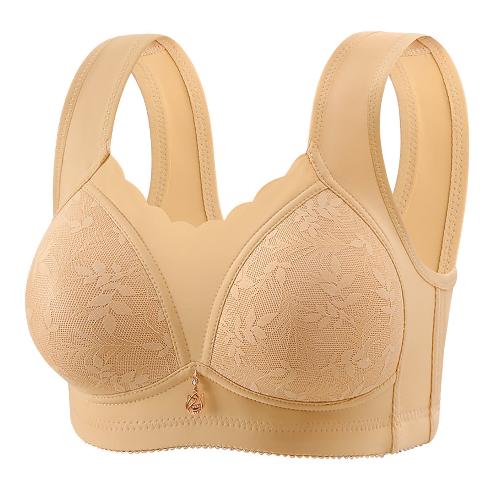 ATOYSOY Wireless Bras for Older Women Soft Breathable Ladies Full ...