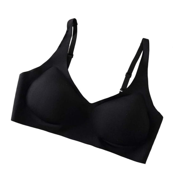 ATOYSOY Wireless Seamless Bra For Women Thin Adjustable Strap V Neck ...