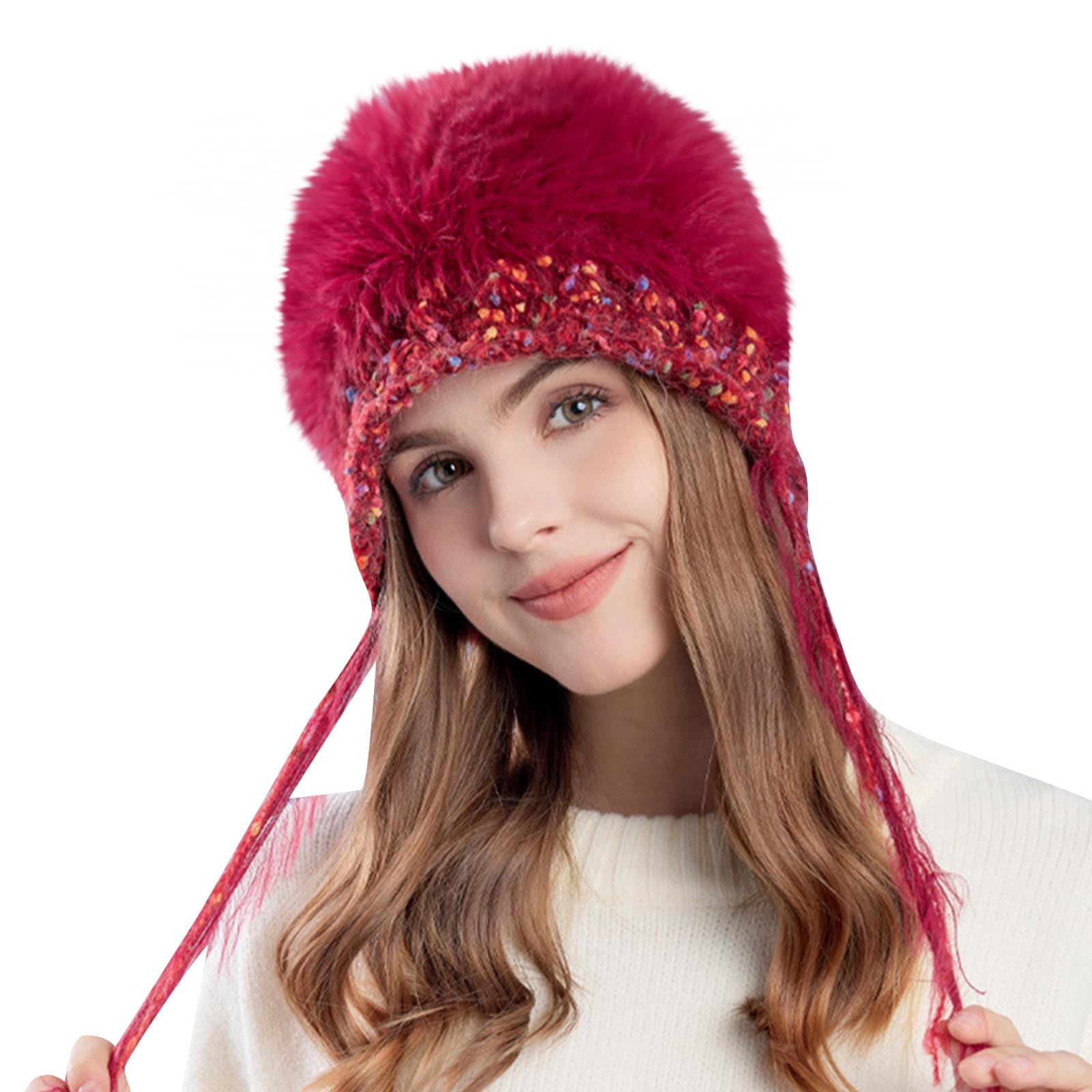ATOYSOY Women Winter Beanie Hats Winter Knit Cap Knit Ski Caps Cold ...