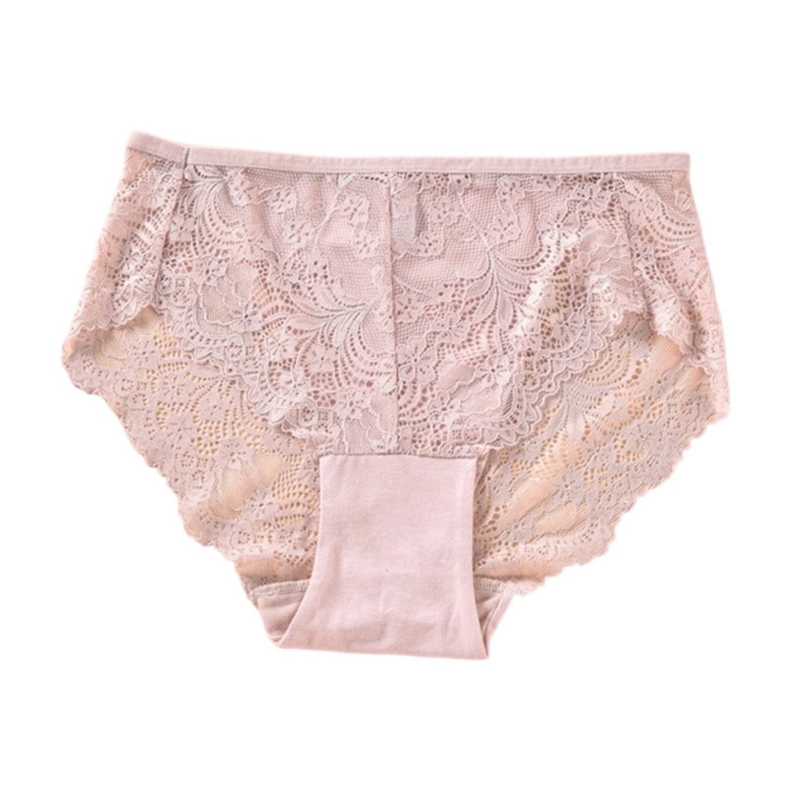 ATOYSOY Women’s Briefs With Sheer Lace Side Panels Soft Stretchy Fabric ...