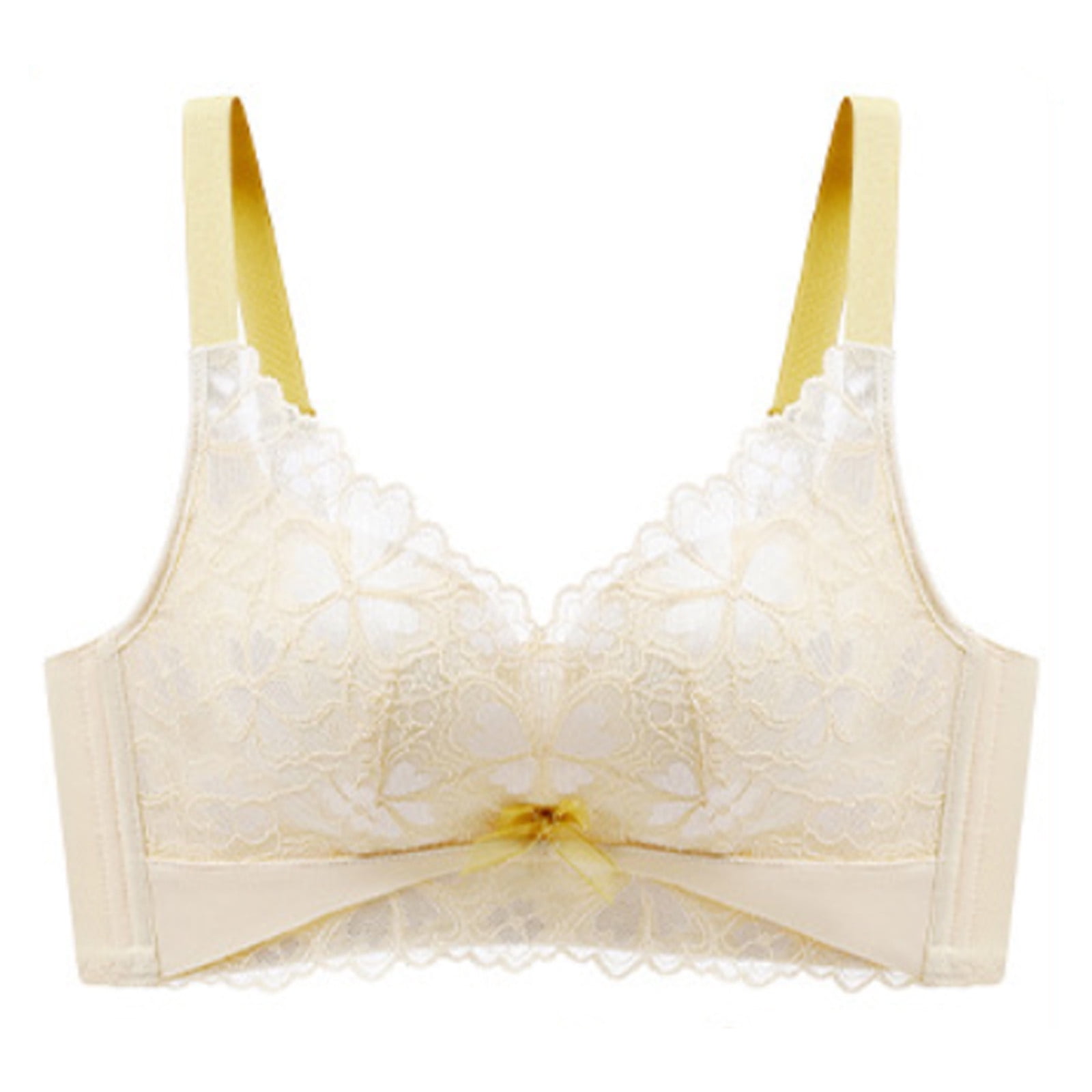 ATOYSOY Women's Everyday Bra Wireless Floral Lace Breathable Push Up Underwear Smoothing Comfort ...