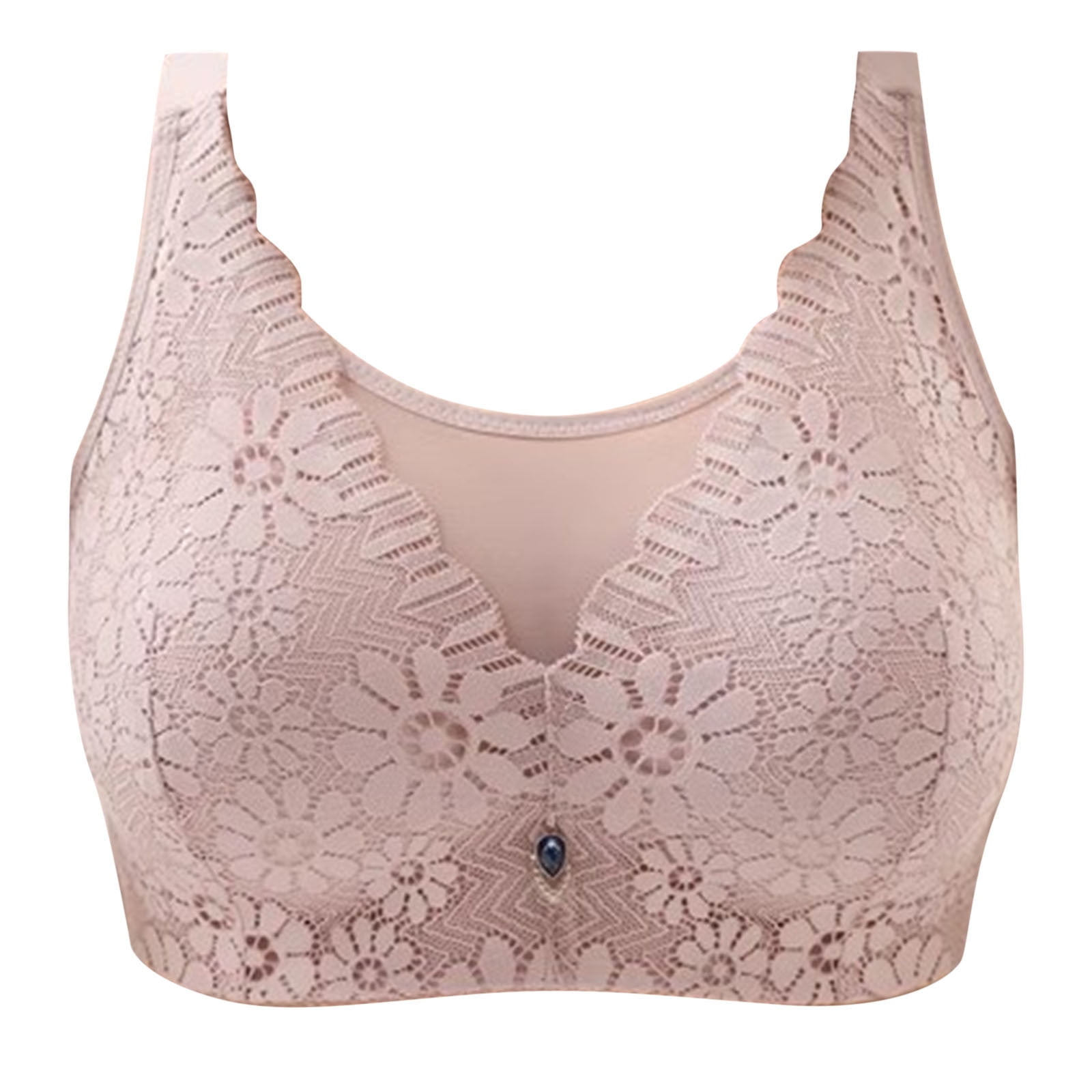 ATOYSOY Women's Everyday Bra Wireless Lace Mesh Breathable Push Up Underwear Smoothing Comfort ...