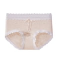 ATOYSOY Women’s Mid Waist Briefs With Lace Banding And Bow Detail Soft ...