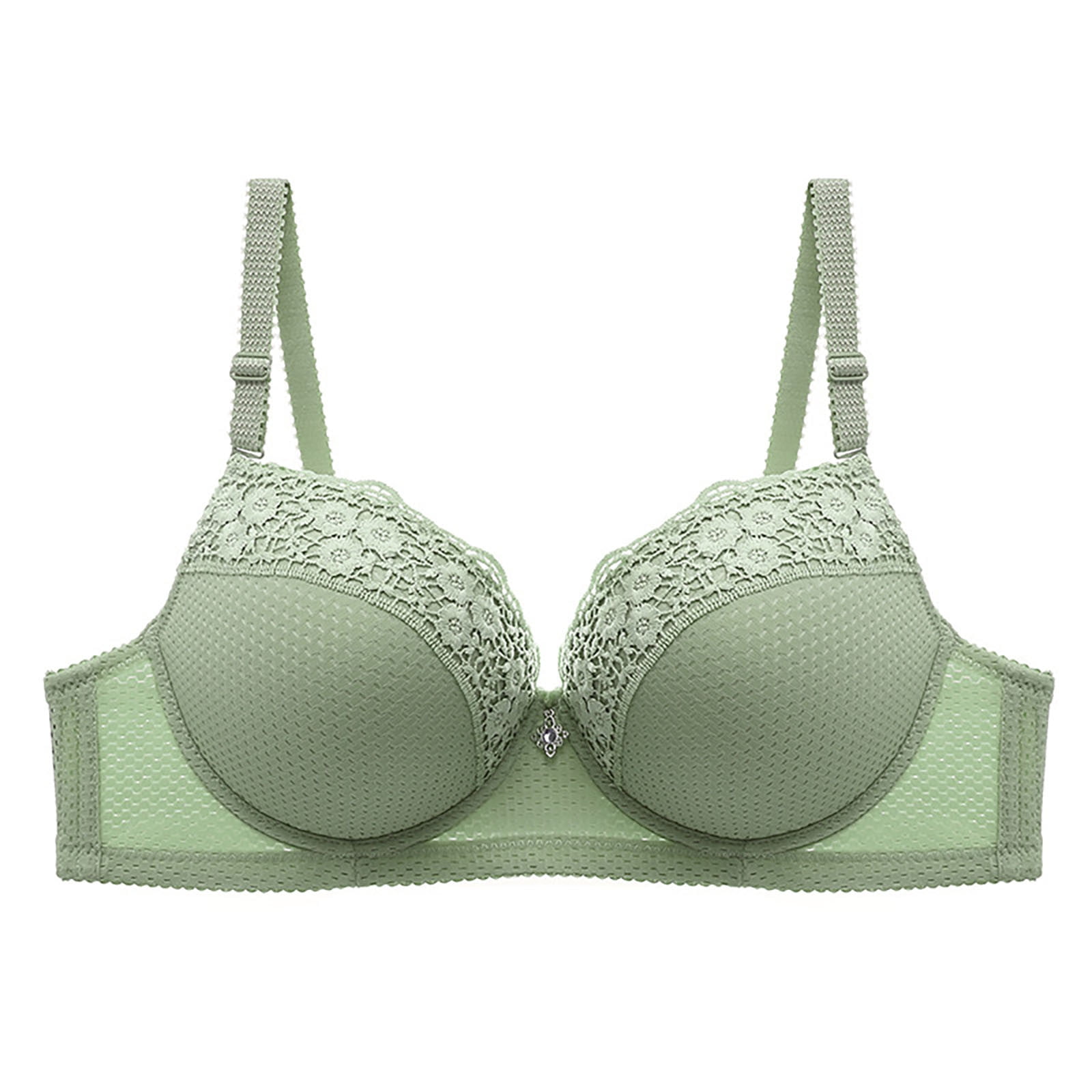 ATOYSOY Women's Plus Size Bras Wireless Underwire Lace Adjustable ...