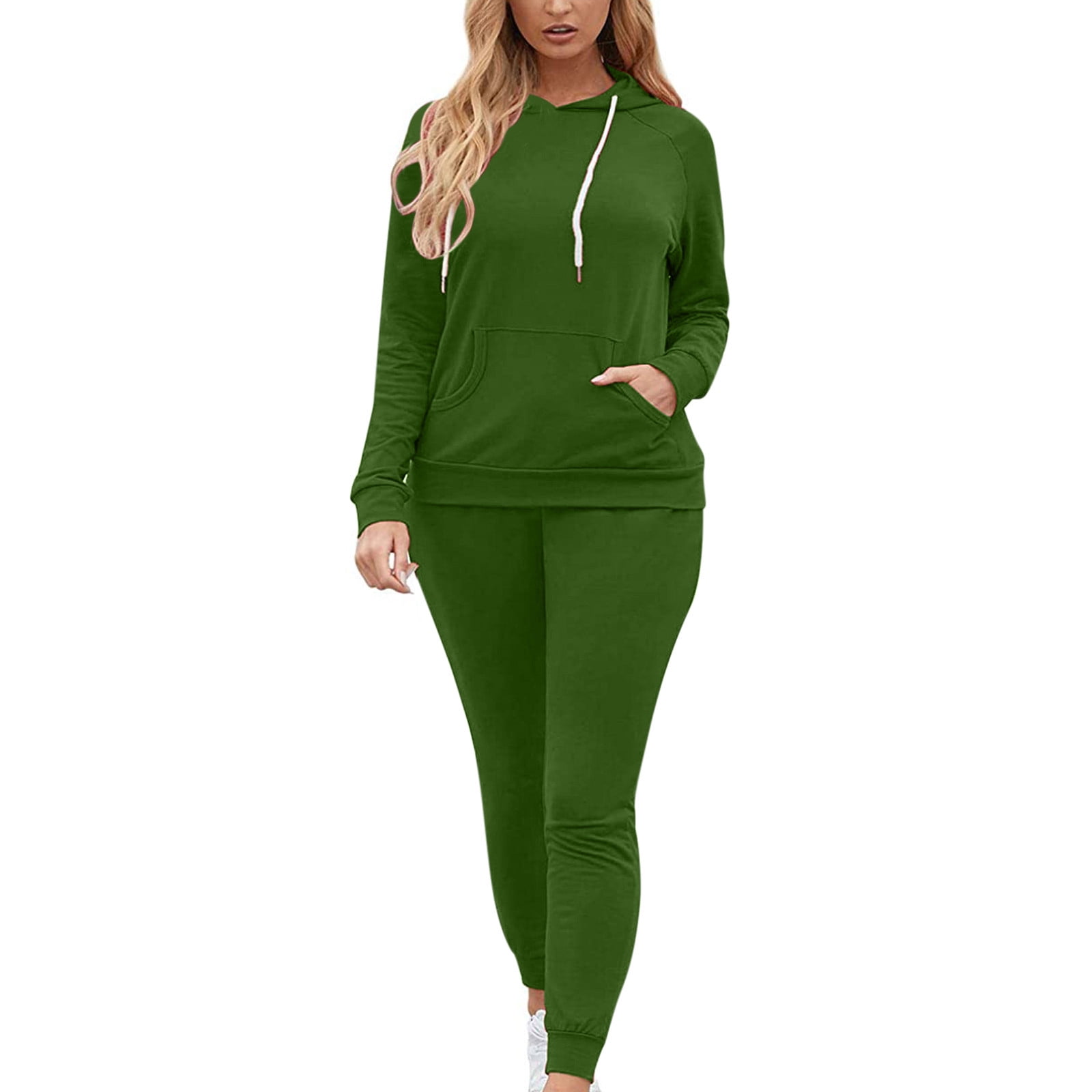 ATOYSOY Women's Trendy Tracksuits Activewear Long Sleeve Drawstring ...