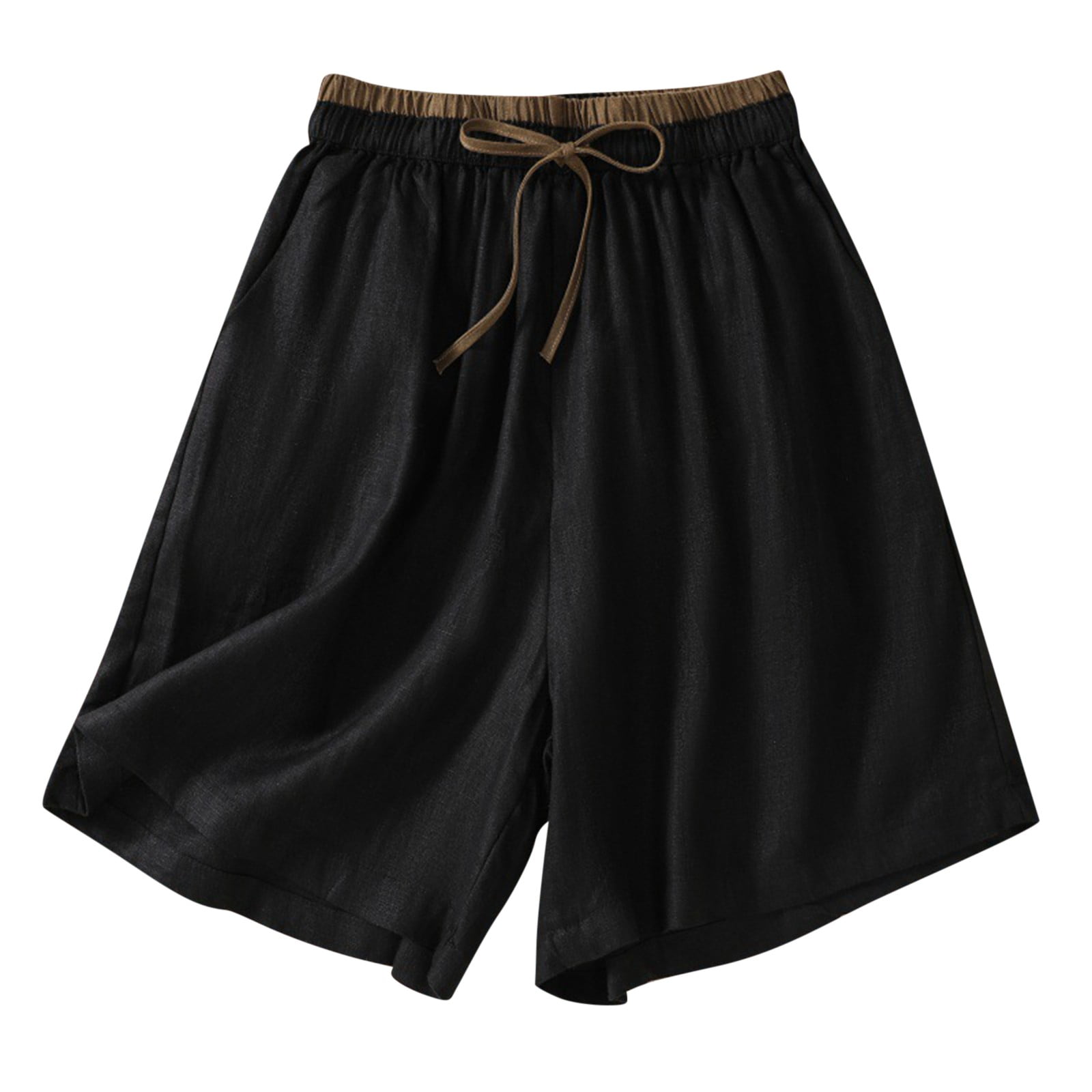 ATOYSOY Women's Wide Leg Shorts Lounge Pockets Casual Workout Relaxed ...