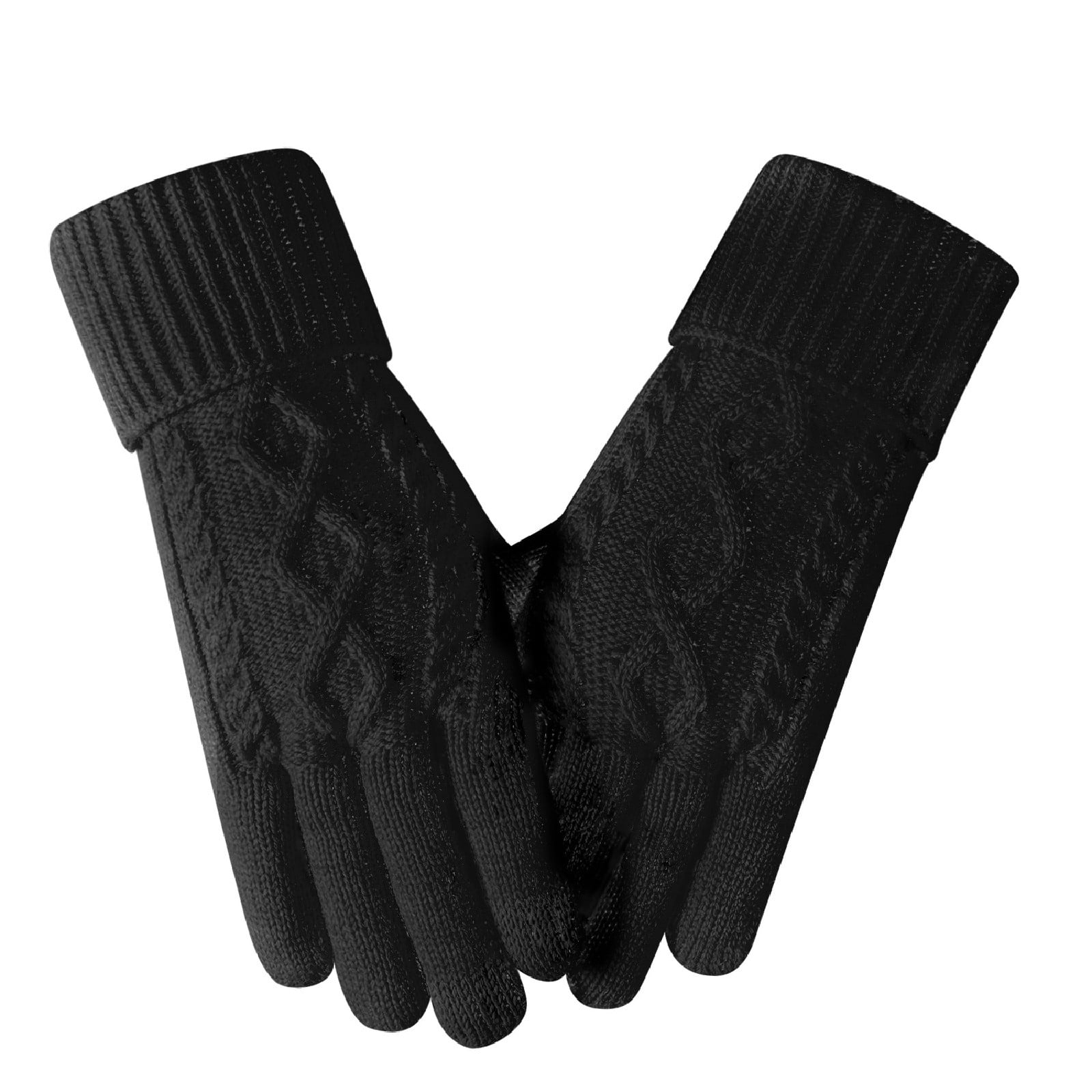 ATOYSOY Womens Long Winter Gloves Warm Lined Stretch Thermal Knit ...