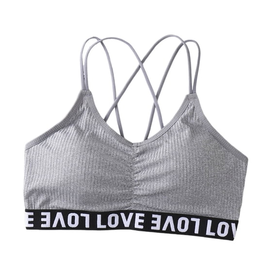 ATOYSOY Womens Sports Bras High Support Breathable Ladies Ribbed ...