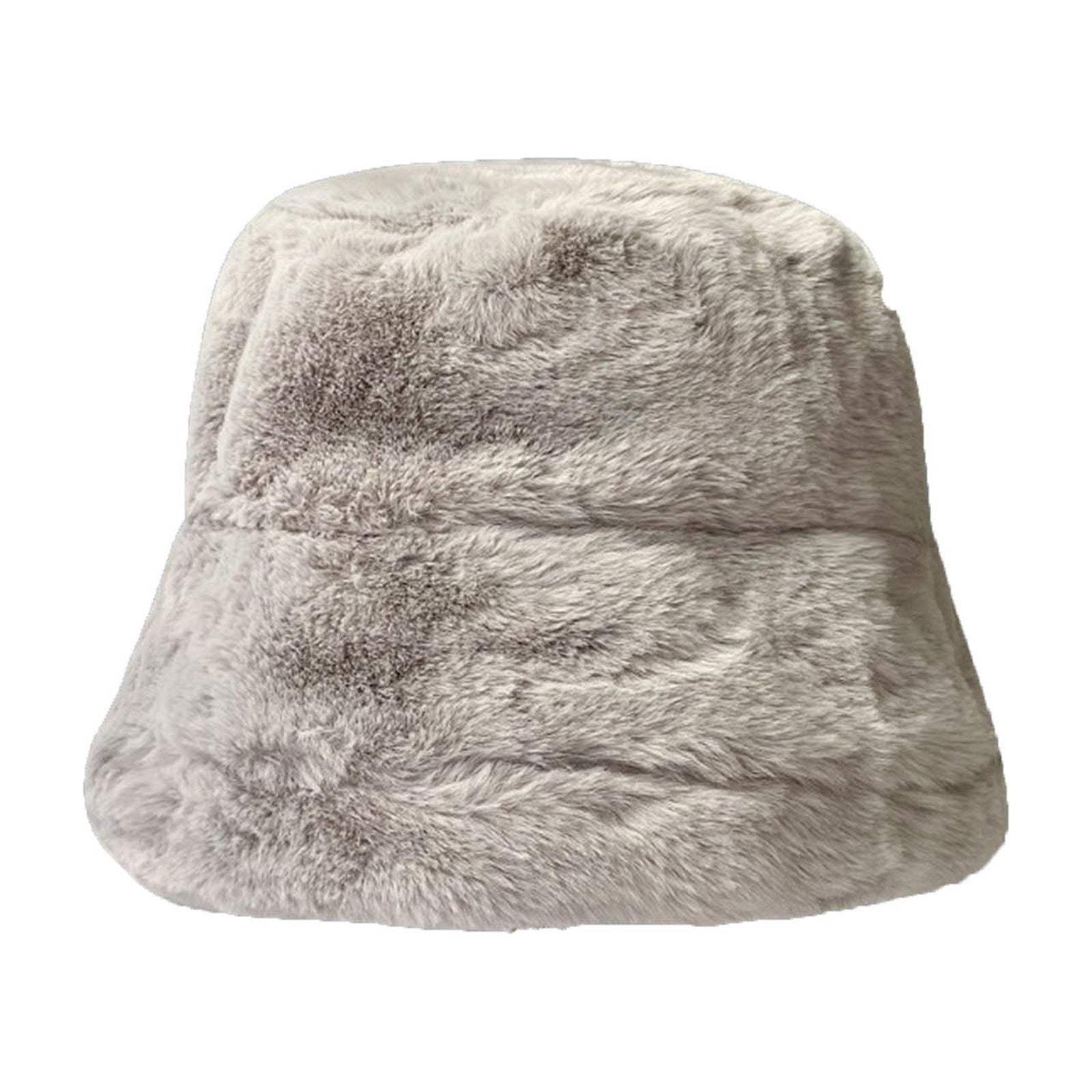 ATOYSOY Womens Winter Bucket Hat, Fuzzy Warm Hats Fleece Fisherman Cap ...