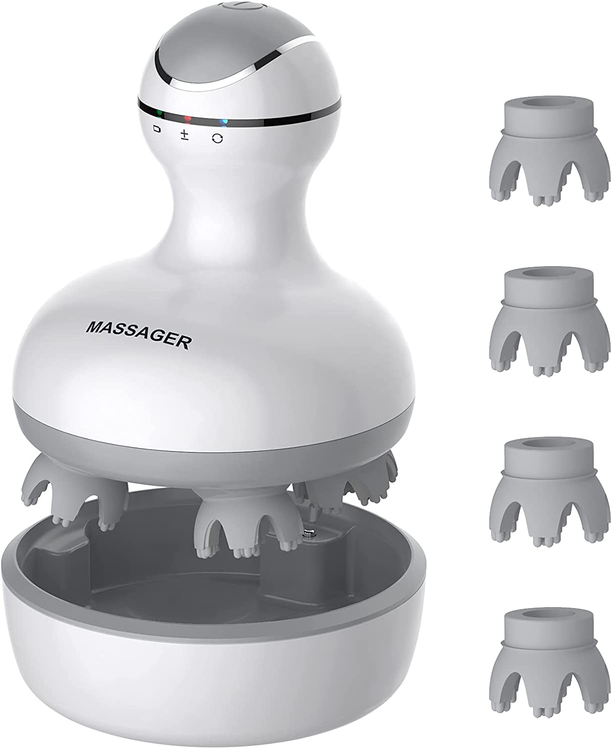 ATOYX Electric Scalp Massager-Portable, Cordless, 84 Kneading Nodes ...