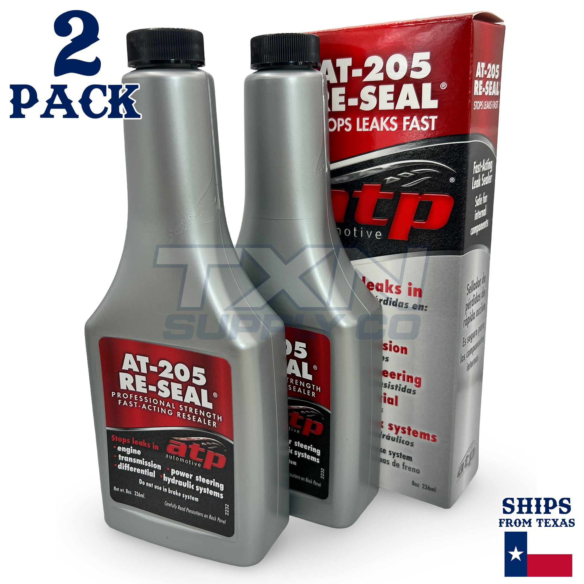 ATP Automotive AT-205 Re-Seal Stops Leaks, Engine Sealant & Sealer for Hydraulic Systems, 8 ...