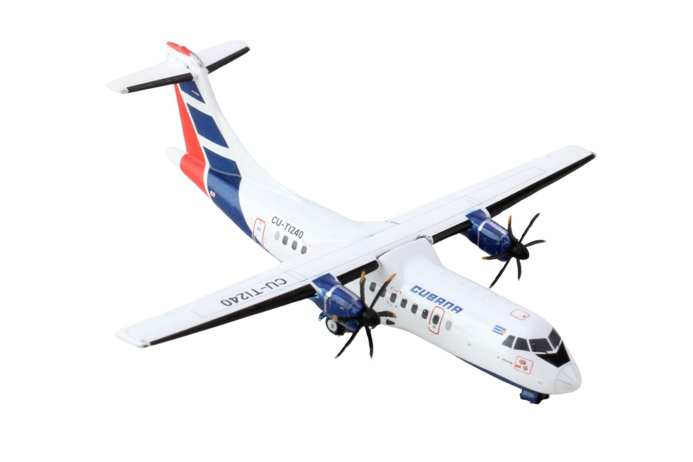 ATR 42-500 Commercial Aircraft "Cubana Airlines" White with Red and ...