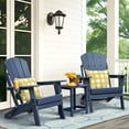 ATR ART to REAL 3 Pcs Folding Adirondack Sets,2 Resin Adirondack Chairs ...
