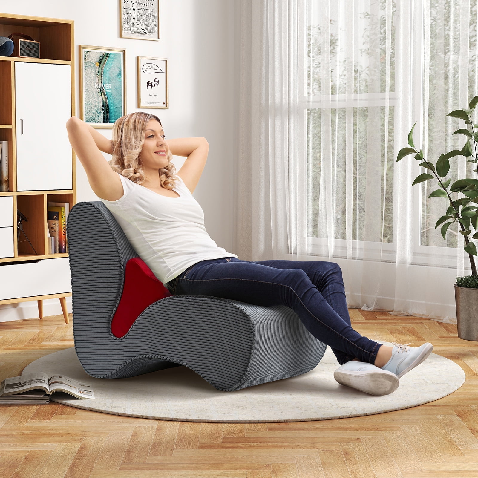 ATR ART to REAL Sponge Lounge Chair for Adult,Soft 28D Sponge Core,Skin ...