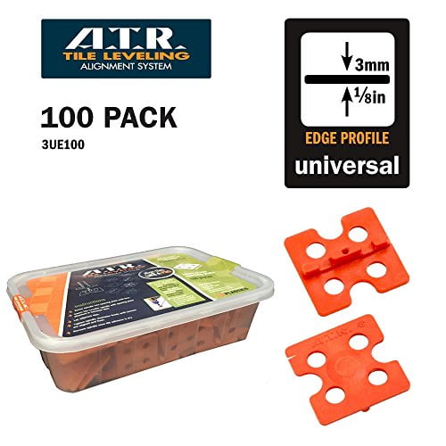 ATR Tile Leveling Alignment System 100 3mm Edge Floors & Walls Spacing ...