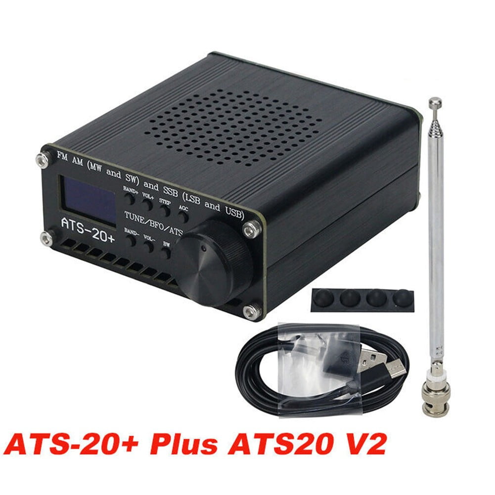 ATS-20+ Plus ATS20 V2 SI4732 Radio Receiver For DSP Receiver FM AM And SSB Built-in 3.6V 800mAh ...
