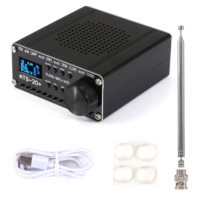 ATS-20+ Plus V2 SI4732 SDR Radio Receiver with OLED Display FM AM SW ...