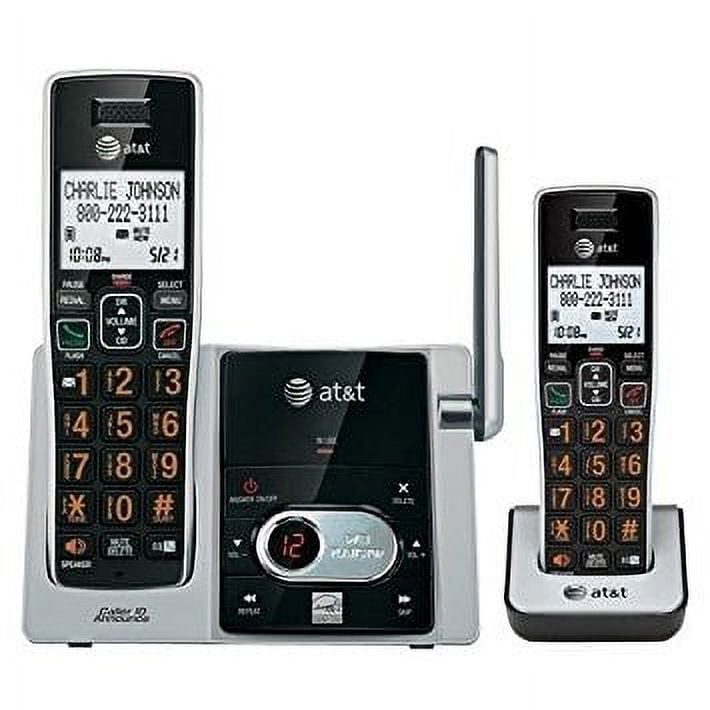 ATT CL82213 DECT 6.0 Expandable Cordless Phone System with Digital ...