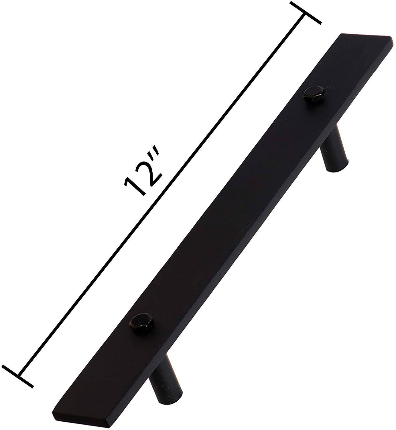 ATT Hardware 11.8'' (300 mm) Cast Iron Barn Door Handle Black Classic ...