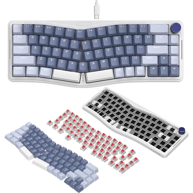 ATTACK SHARK AKS068 Alice Layout Wired Mechanical Keyboard, Gasket ...