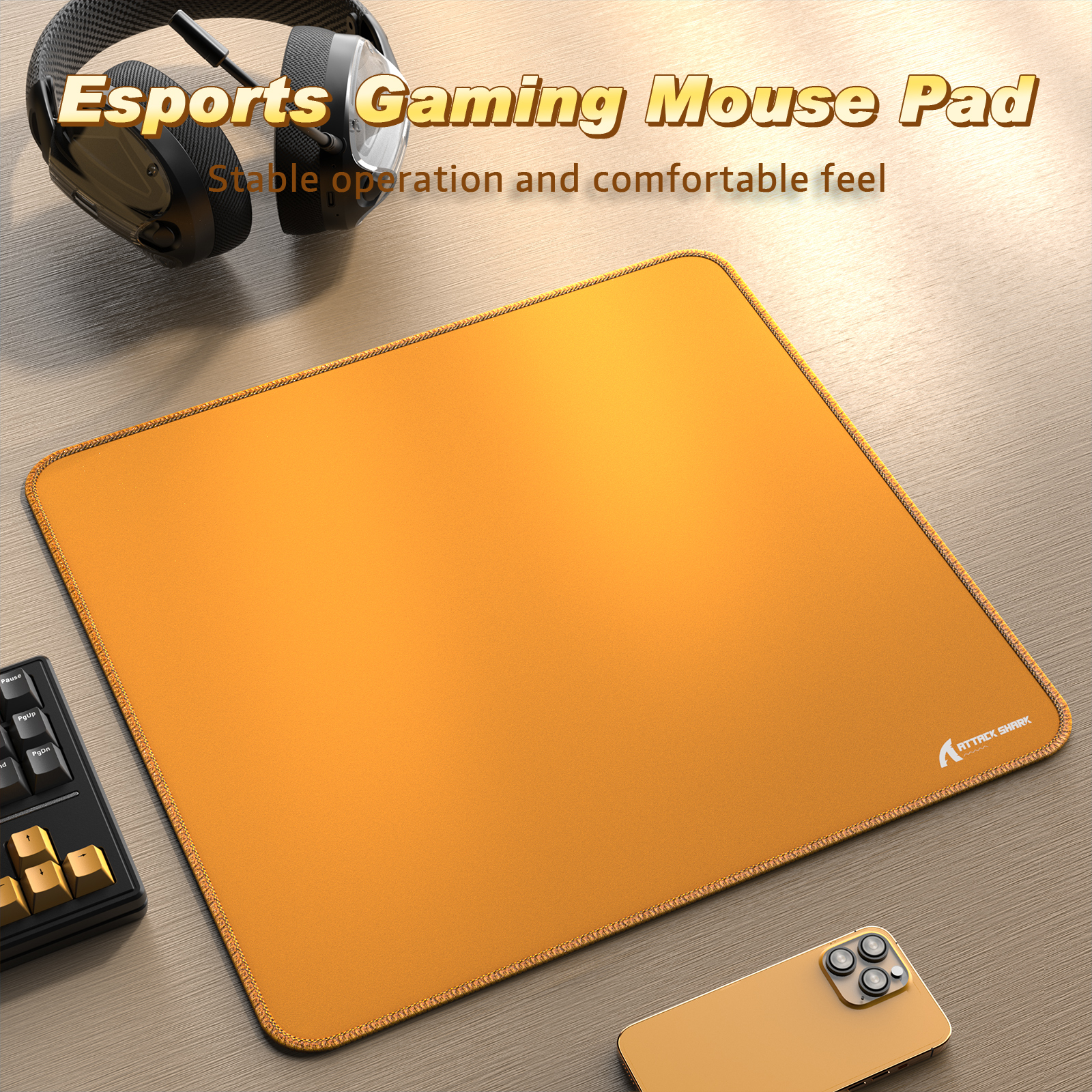 ATTACK SHARK CM02 Gaming Mouse Pad for Esports Speed Large Mouse pad ...